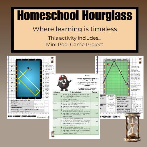 MINI POOL/ BILLIARDS GAME PROJECT - Homeschool Hourglass